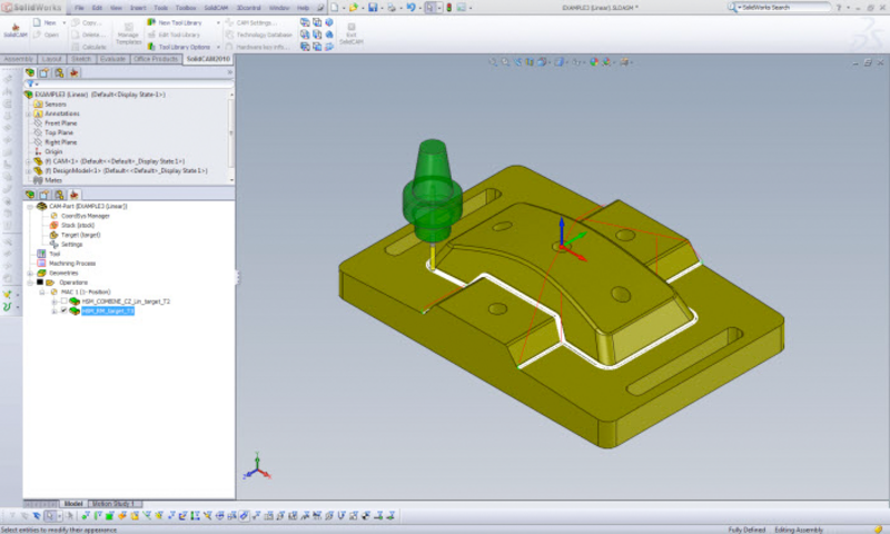 3D/HSM High Speed Finishing, integrated in SolidWorks - SolidCAM Ltd.
